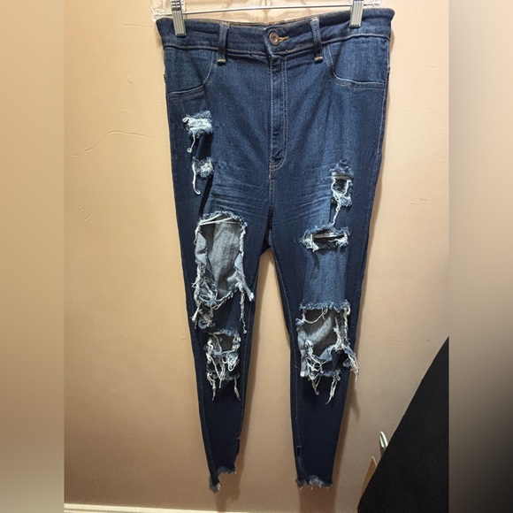 Aphrodite | Jeans | Aphrodite Size 5 Blue Jeans Distressed And Holes In ...
